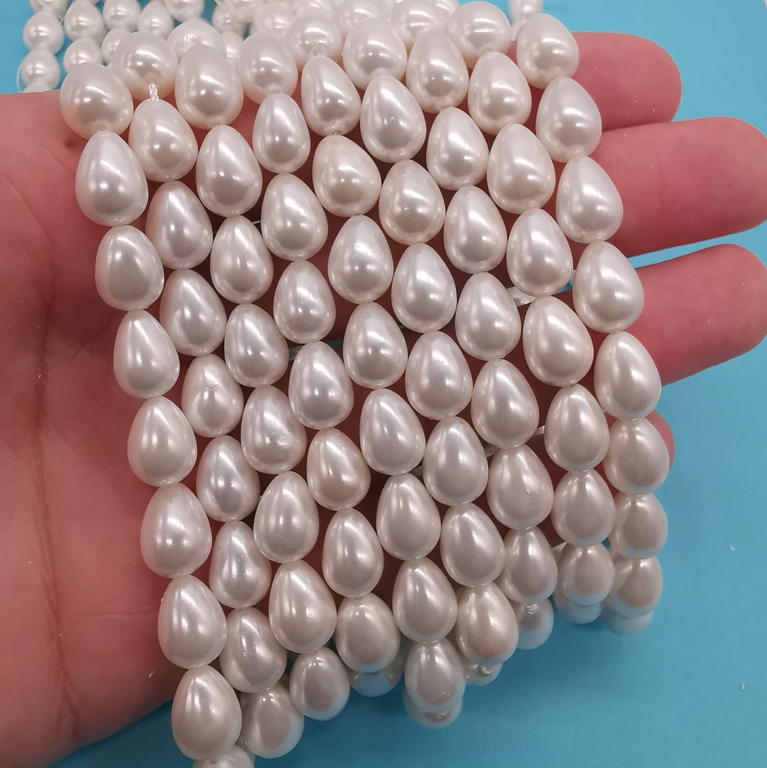 11x8mm Natural Teardrop Shell Pearl - Etsy