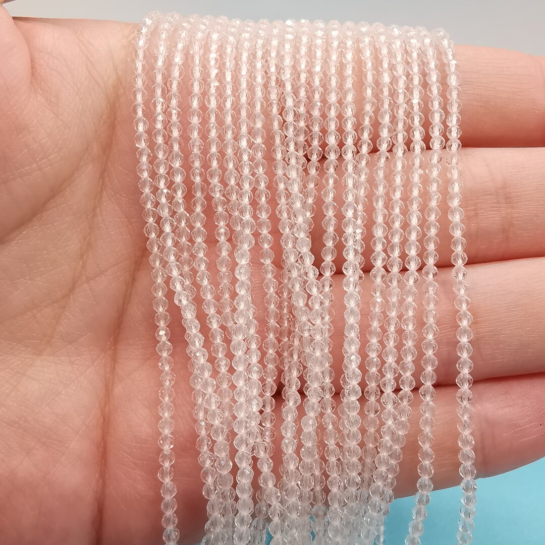 50% OFF1 Strand 2mm Crystal Beads 1 Strand Bead Necklace - Etsy