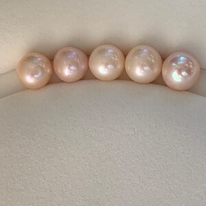 1pc 3A 11-13mm Pink Round Freshwater Pearl, Loose Pearl, Round ...