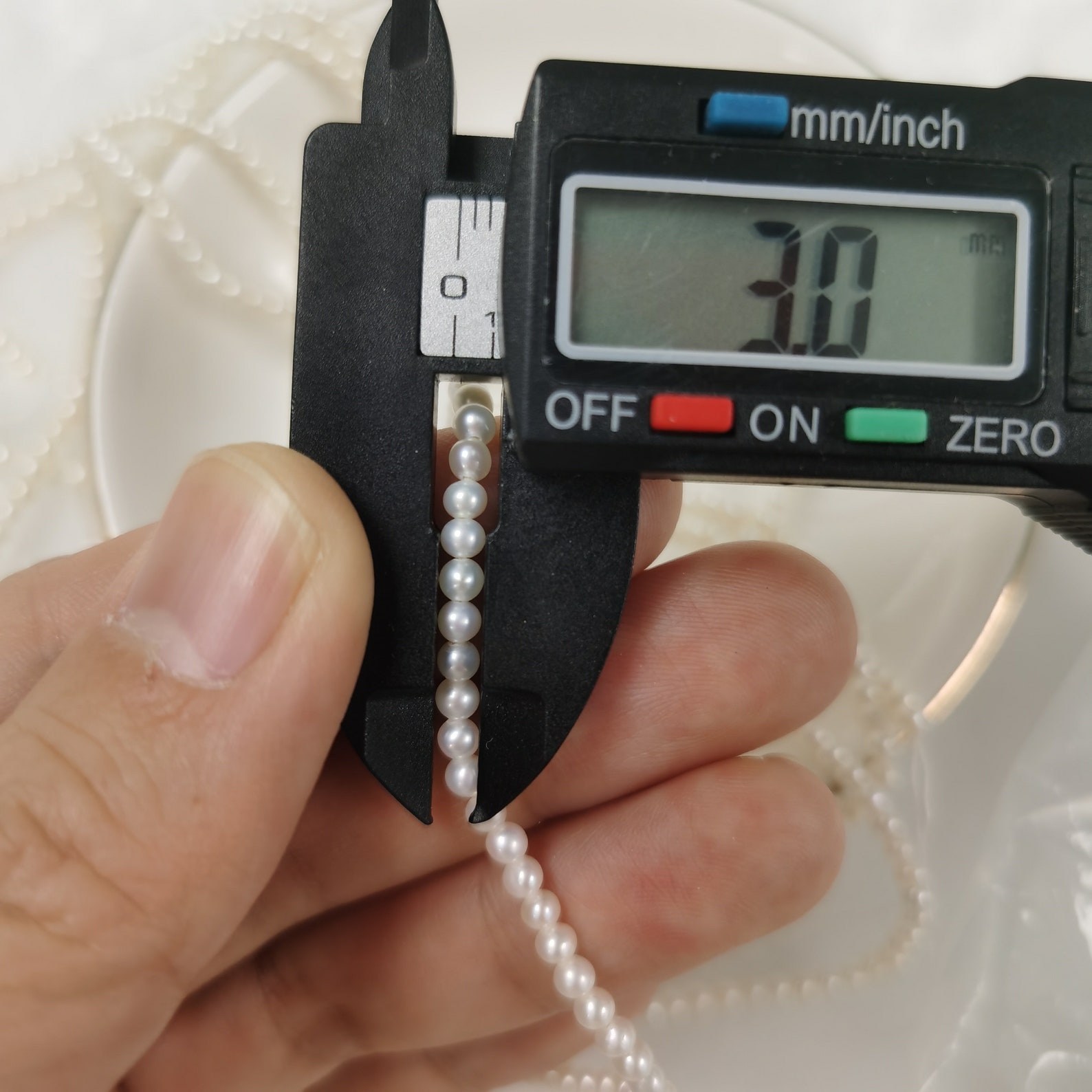 5A 3mm Small Non-nucleated Freshwater Pearl Strand, Center Drilled ...