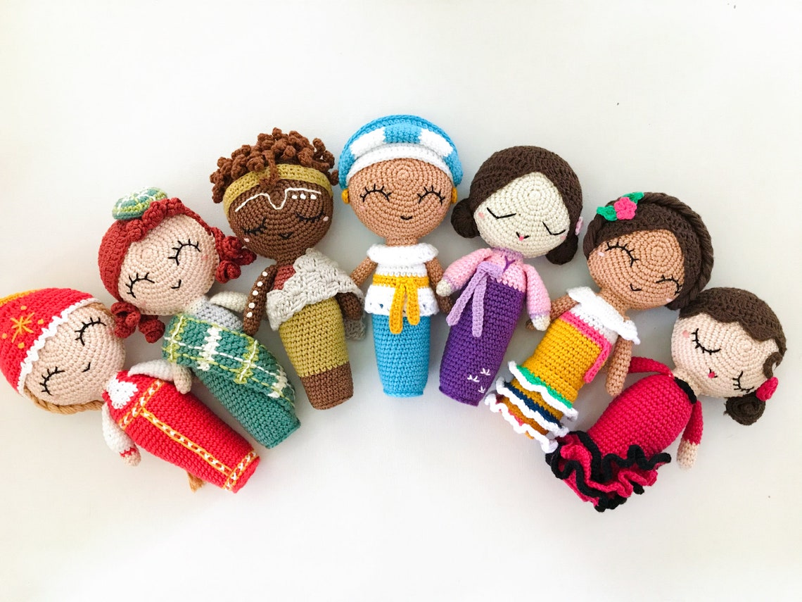 Nangula the Herero Doll - CROCHET PATTERN - From the World of Dolls ...