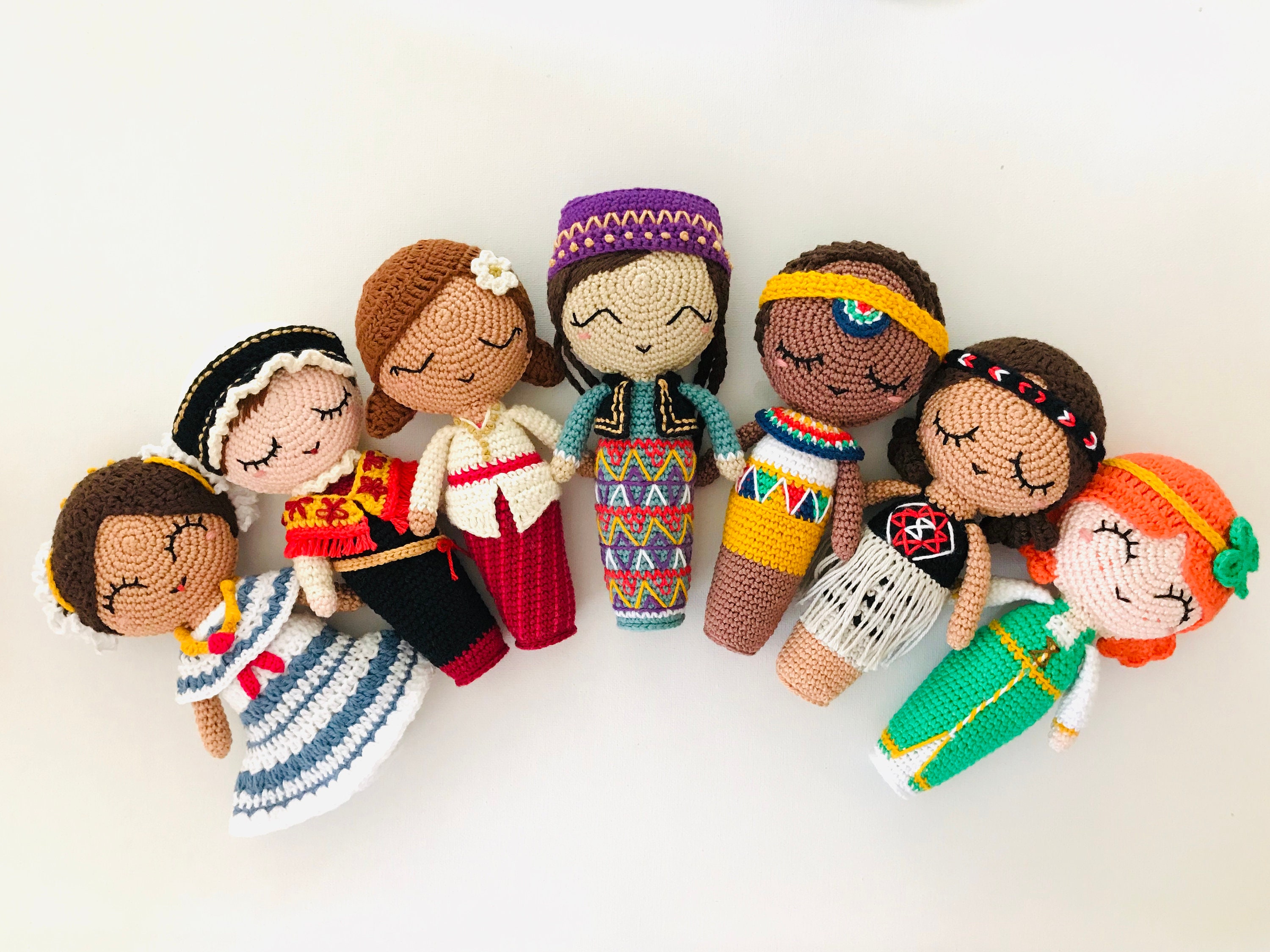 Zinira the Uzbekistani Doll - CROCHET PATTERN - From the World of Dolls ...