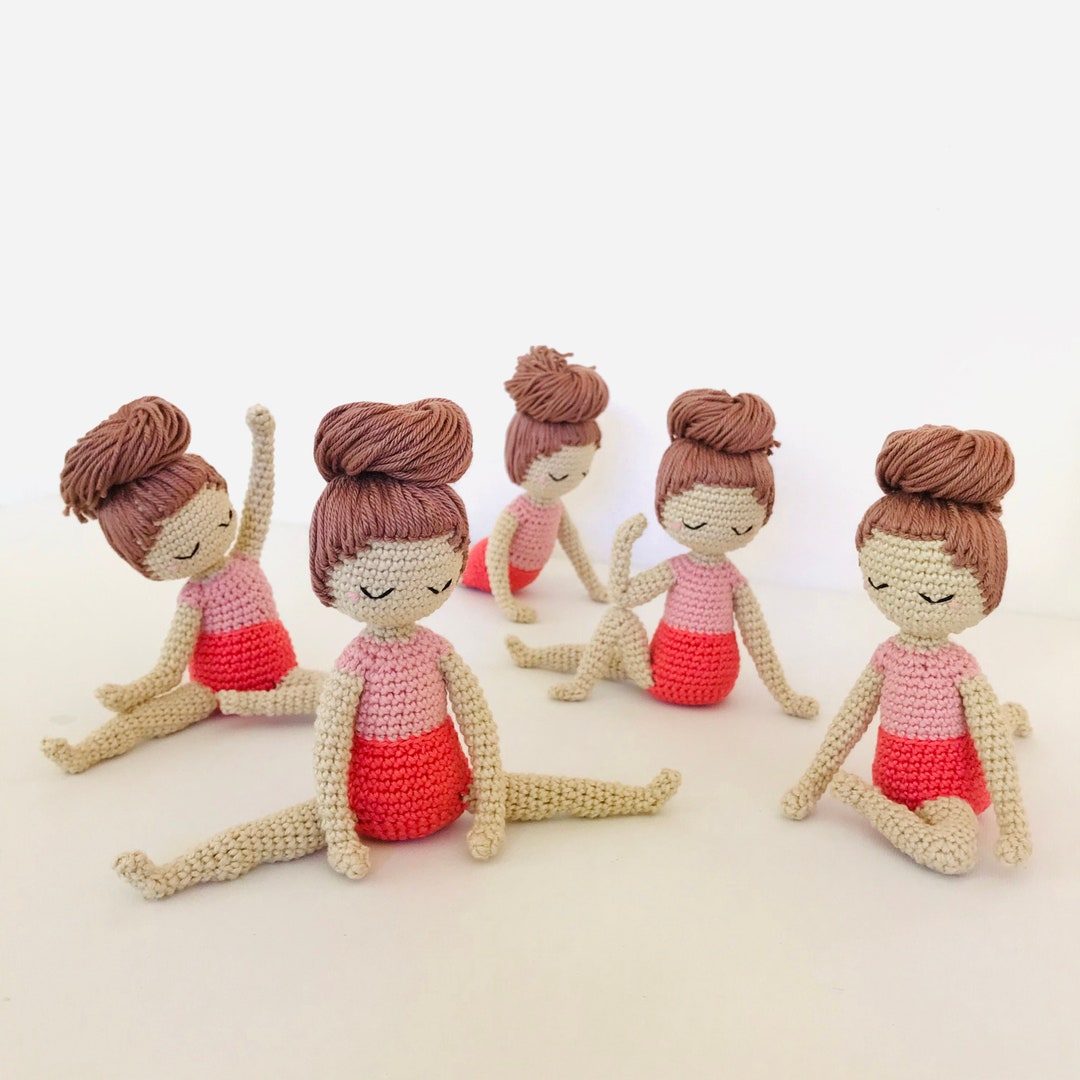 Amigurumi Yoga Doll Crochet Pattern: 5 Poses (PDF Pattern) - Etsy