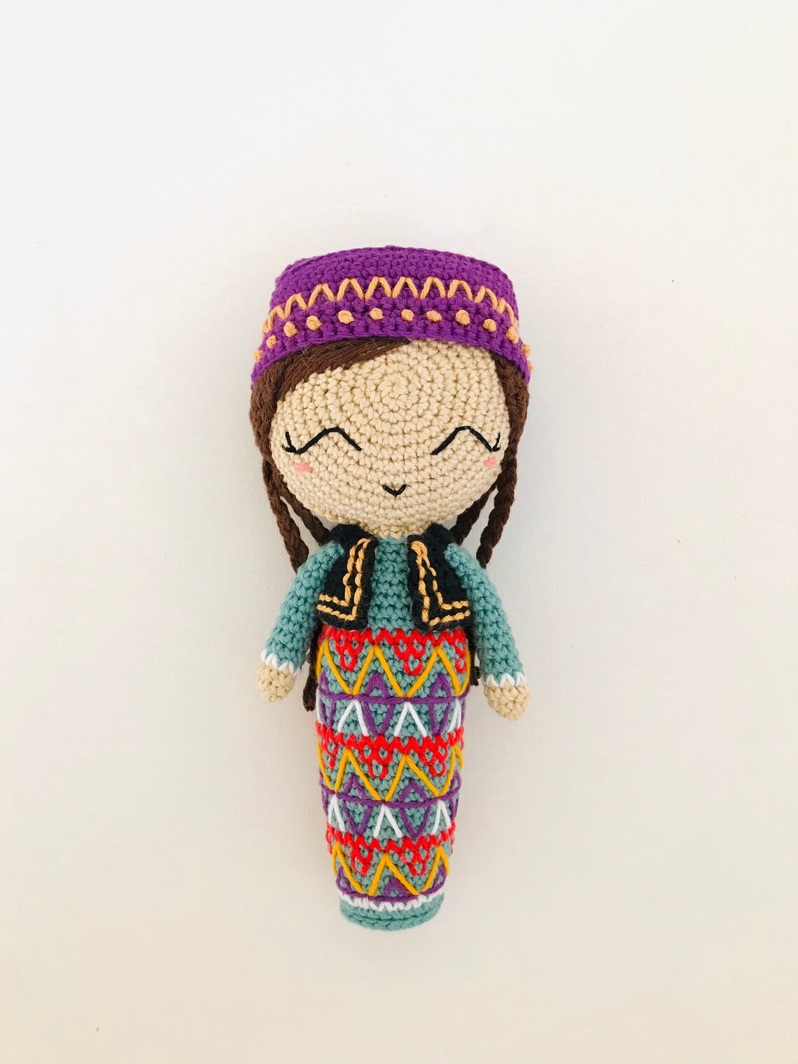 Zinira the Uzbekistani Doll - CROCHET PATTERN - From the World of Dolls ...