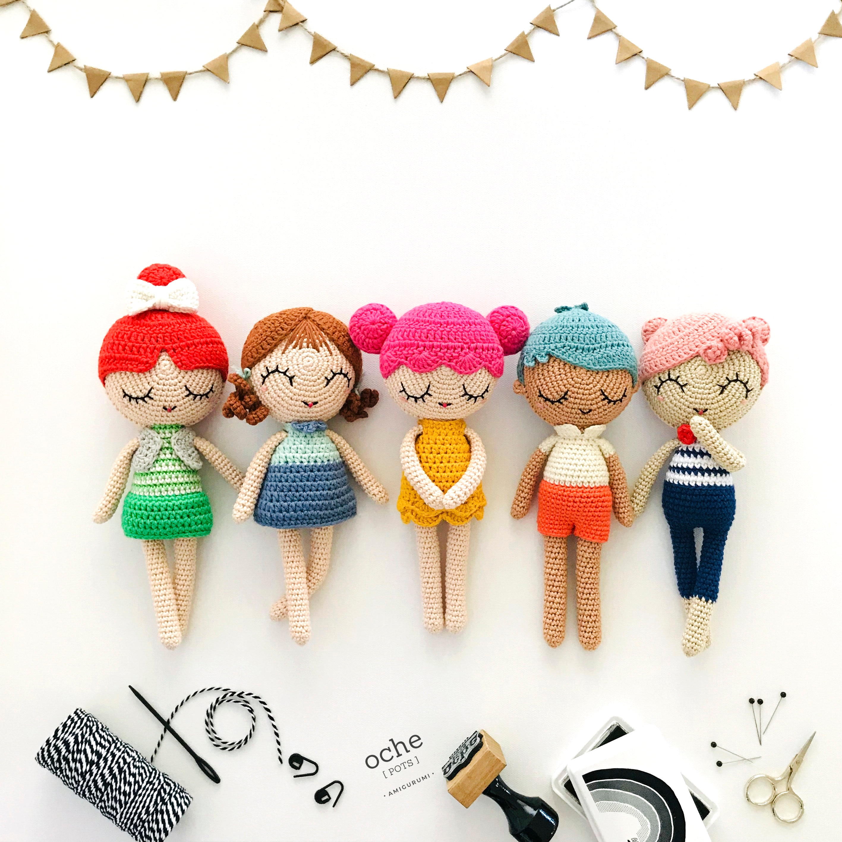 June Doll CROCHET PATTERN From the Quirky Doll Collection - Etsy
