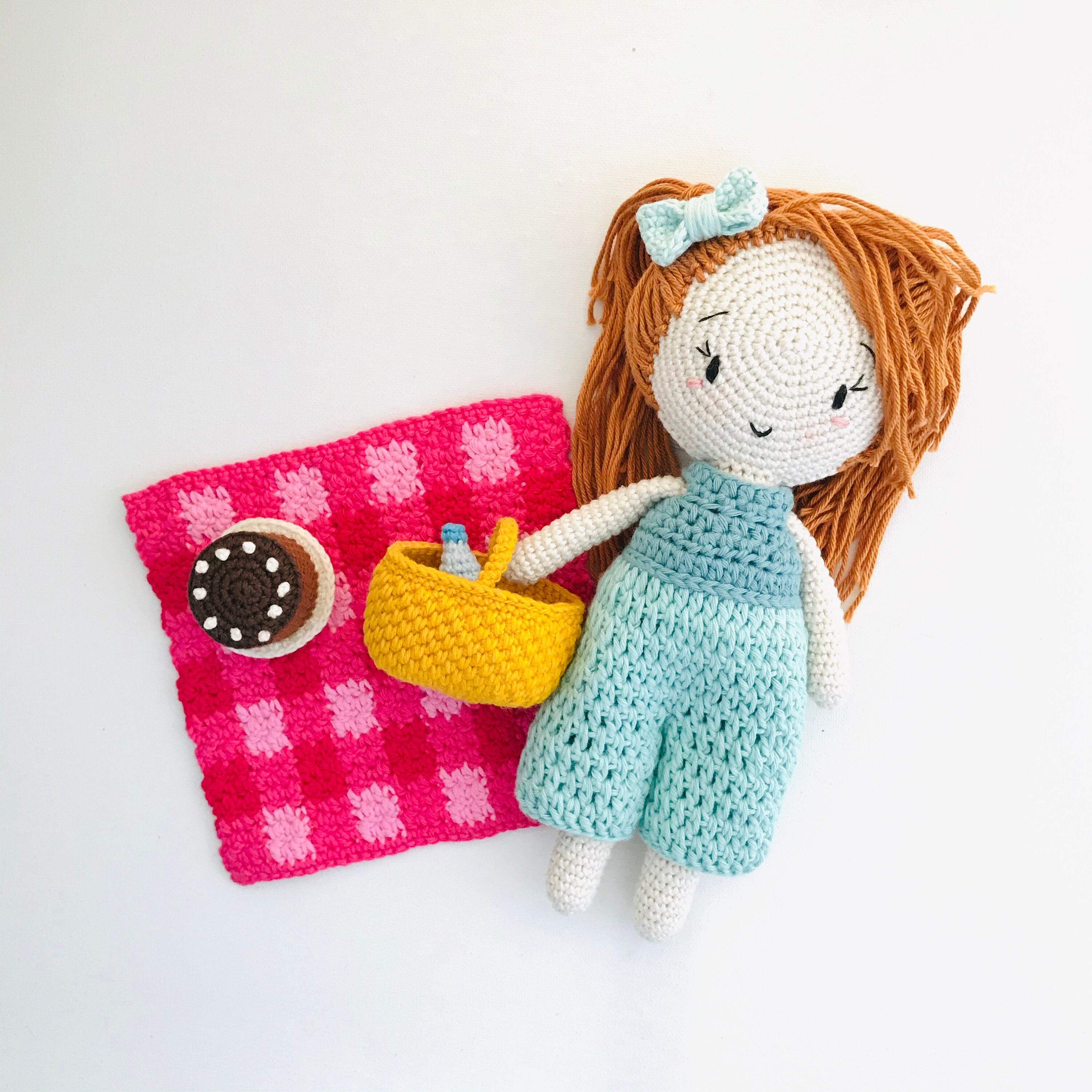 Amity's Picnic CROCHET PATTERN Doll Clothing and - Etsy