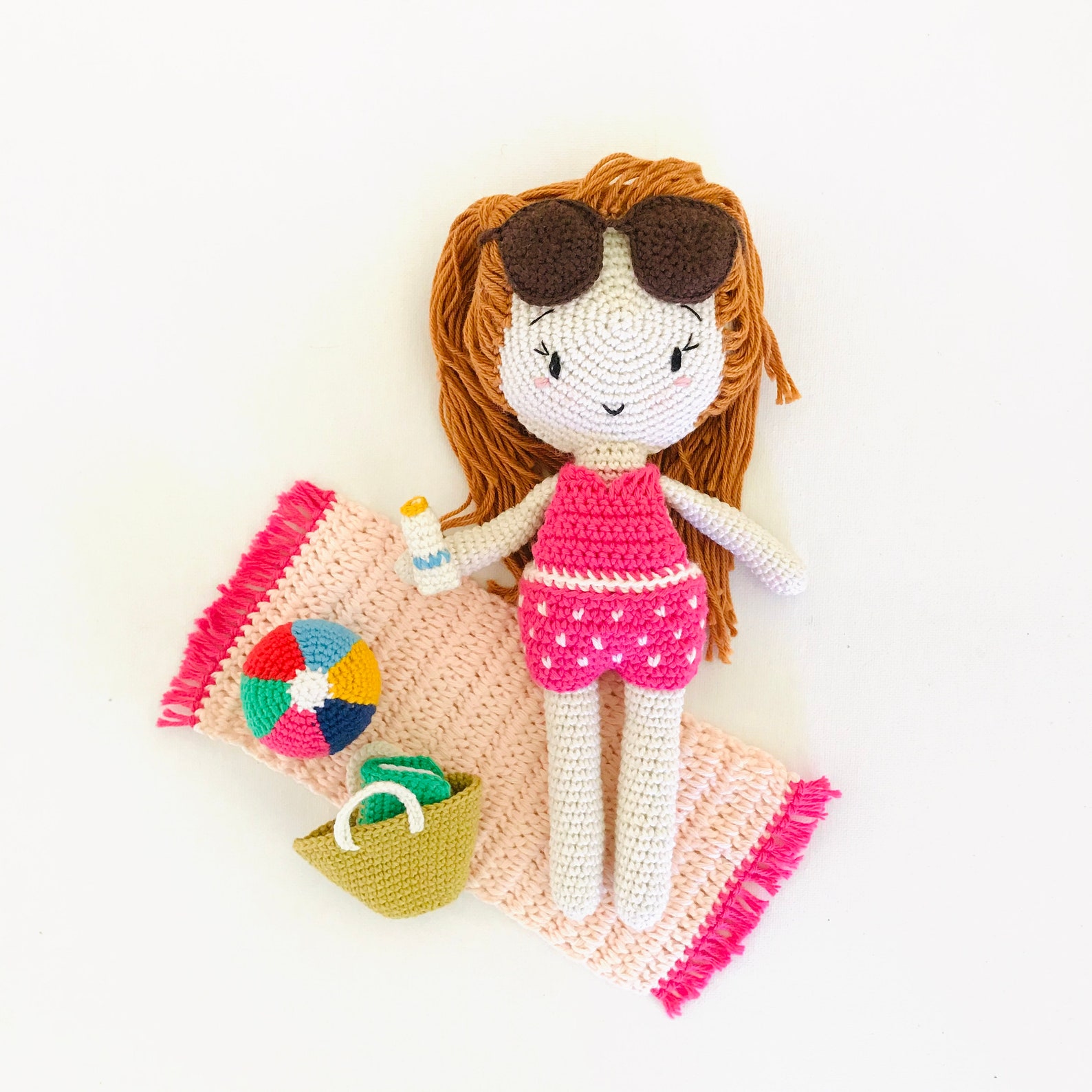 Amity's Beach Day Crochet Pattern: Doll Clothing & Accessories (PDF) - Etsy