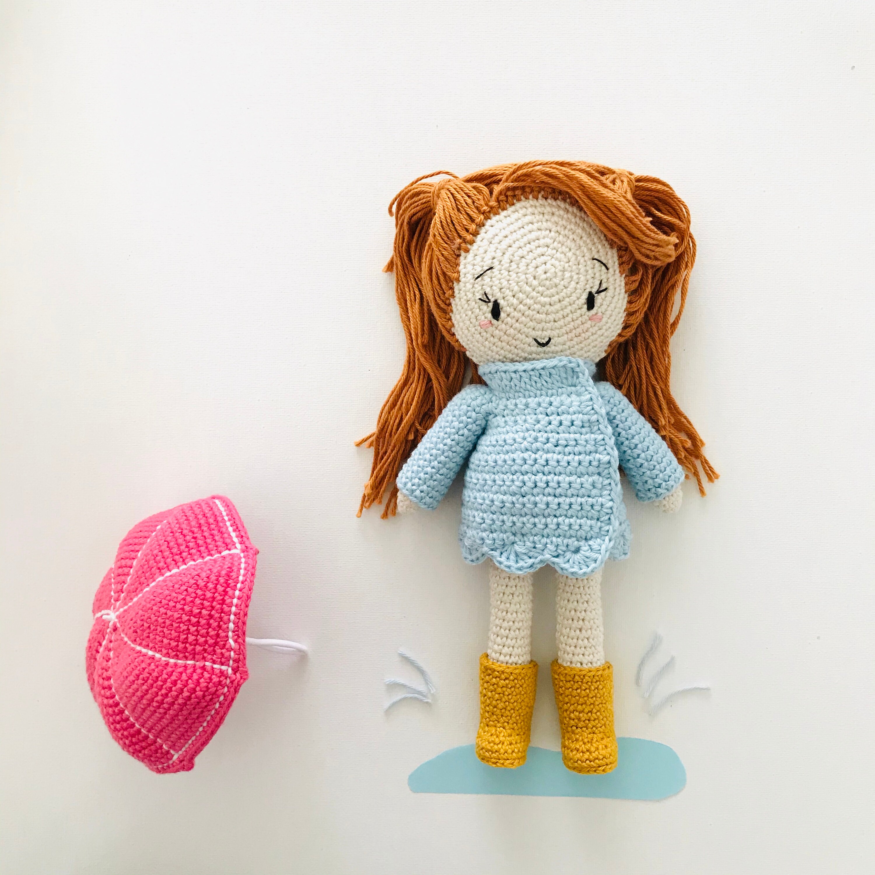 Amity's Rainy Day Adventure CROCHET PATTERN Doll | Etsy