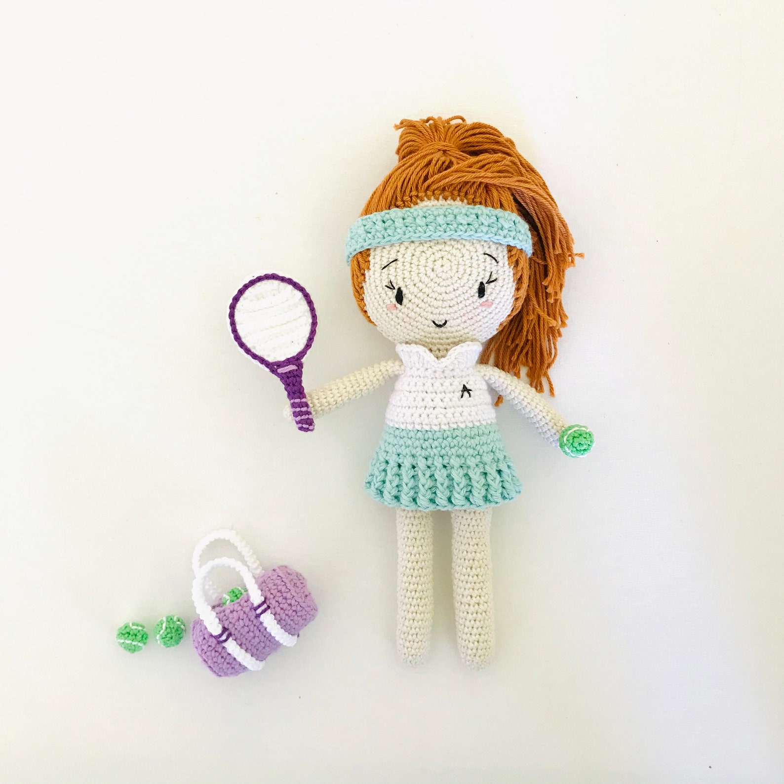 Amity's Tennis Lesson Crochet Pattern: Doll Clothes & Accessories (PDF ...
