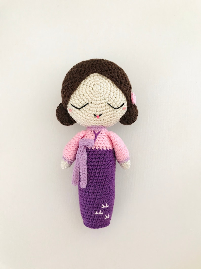 Soo Min the Korean Doll CROCHET PATTERN From the World of - Etsy