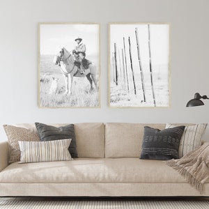 Cowboy Print Set, Western Decor, Southwestern Wall Art, Farmhouse ...