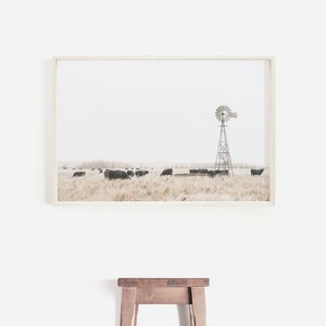 Windmill Printable, Modern Farmhouse Decor, Windmill Art, Modern ...