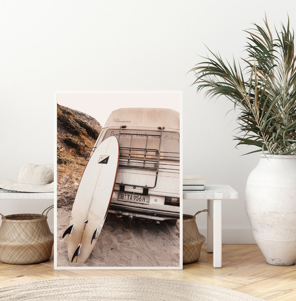 Beach Van Print Camper Van Print Van Life Poster Boho Beach | Etsy