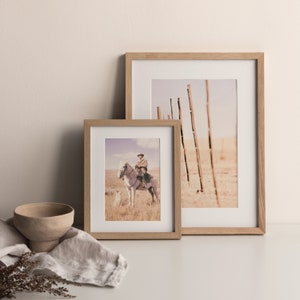 Western Cowboy Print Set of 2 Prints, Pastel Desert Prints, Western ...