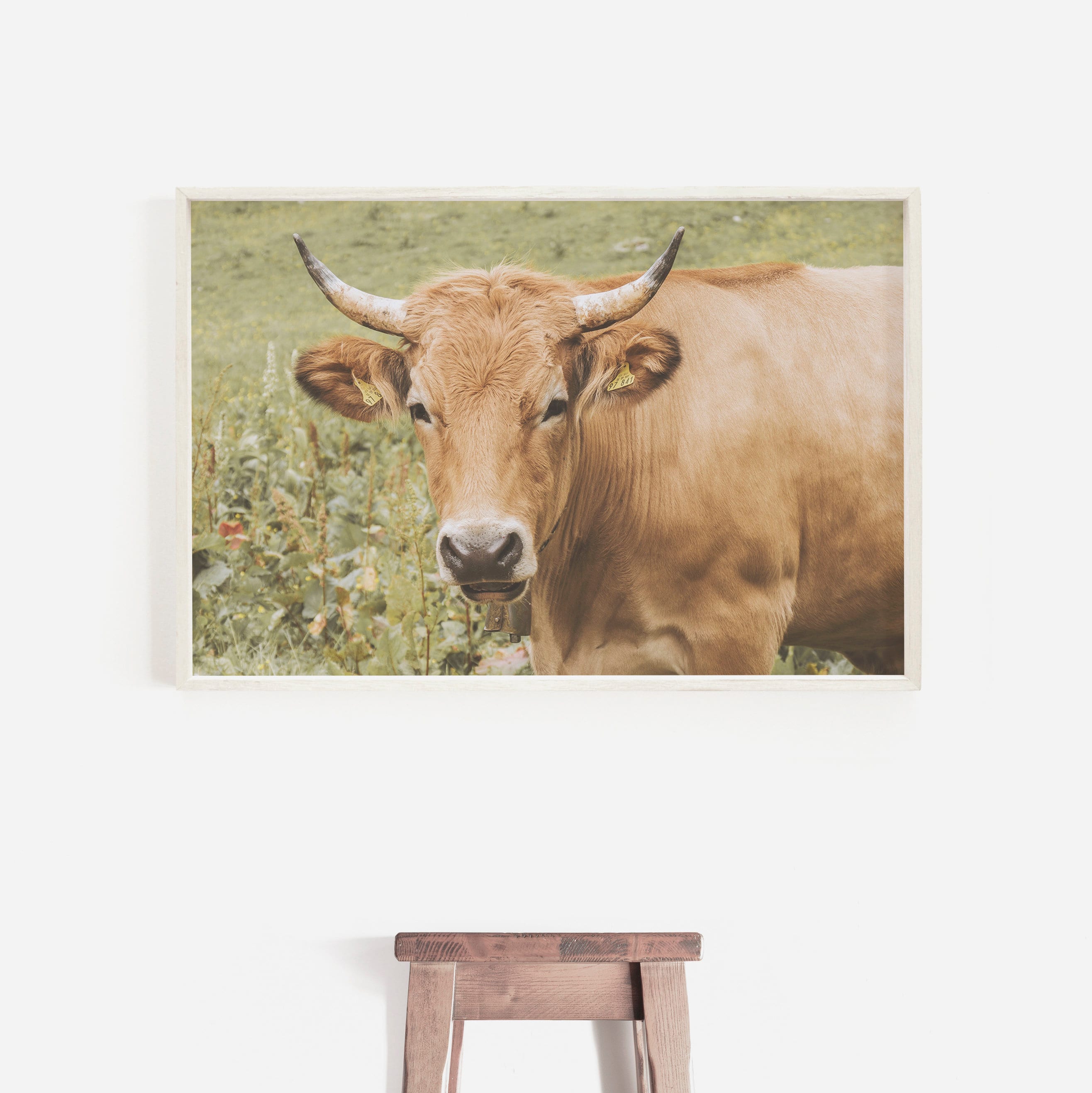 Modern Farmhouse Cow Wall Art Rustic Cow Wall Art Country | Etsy