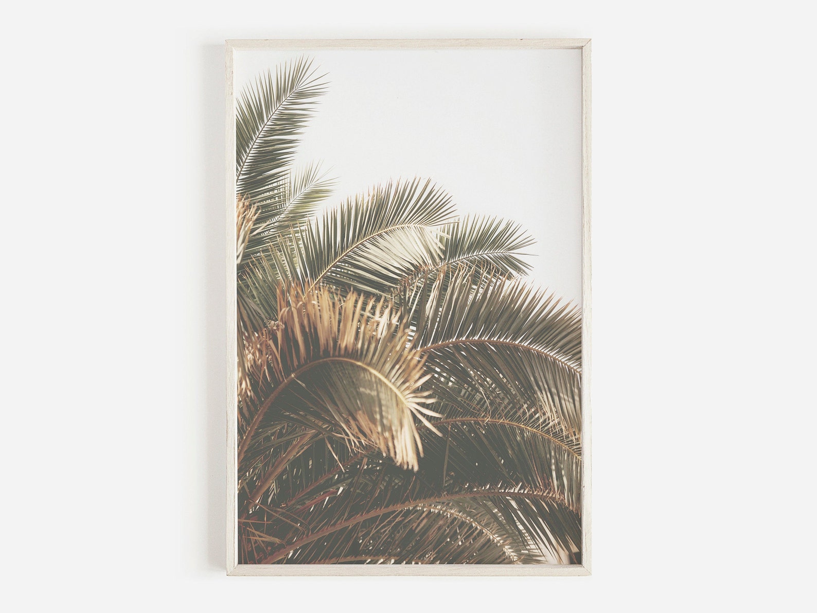 Boho Palm Trees Art Print, Tropical Art Print, Modern Coastal Decor ...
