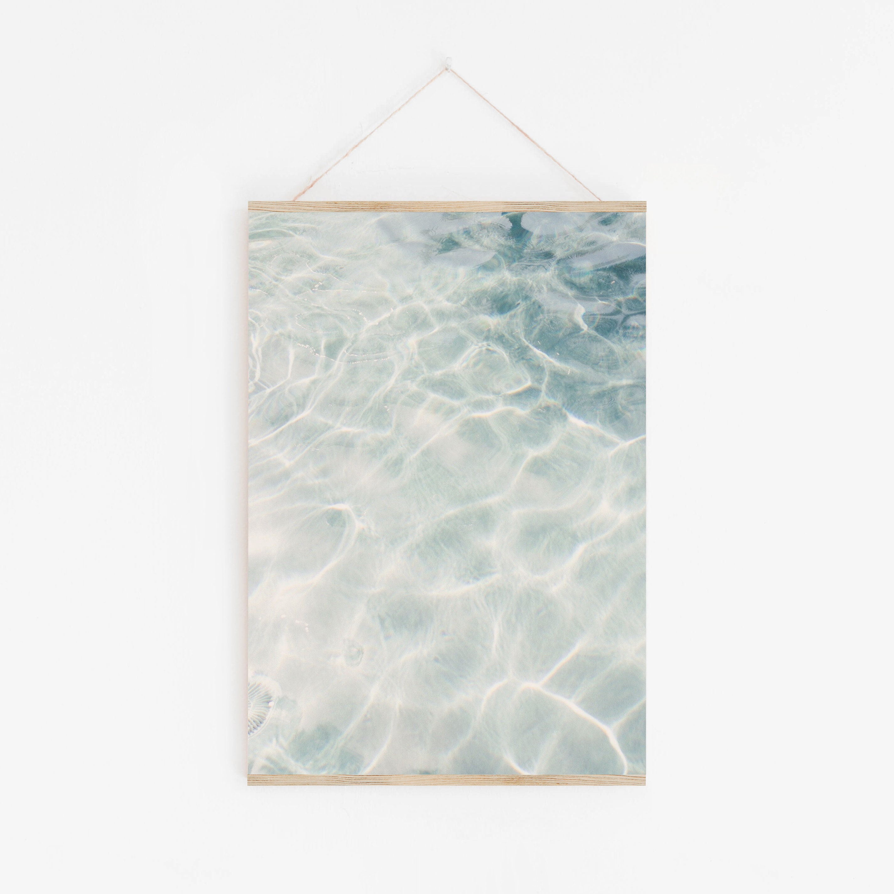 Ocean Waves Wall Art Print, Abstract Water, Waves Print, Beach Wall ...