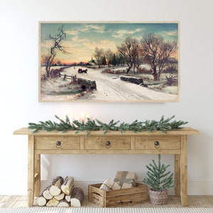 Samsung Frame TV Art Winter Wonderland Tv Christmas Art for Frame TV ...