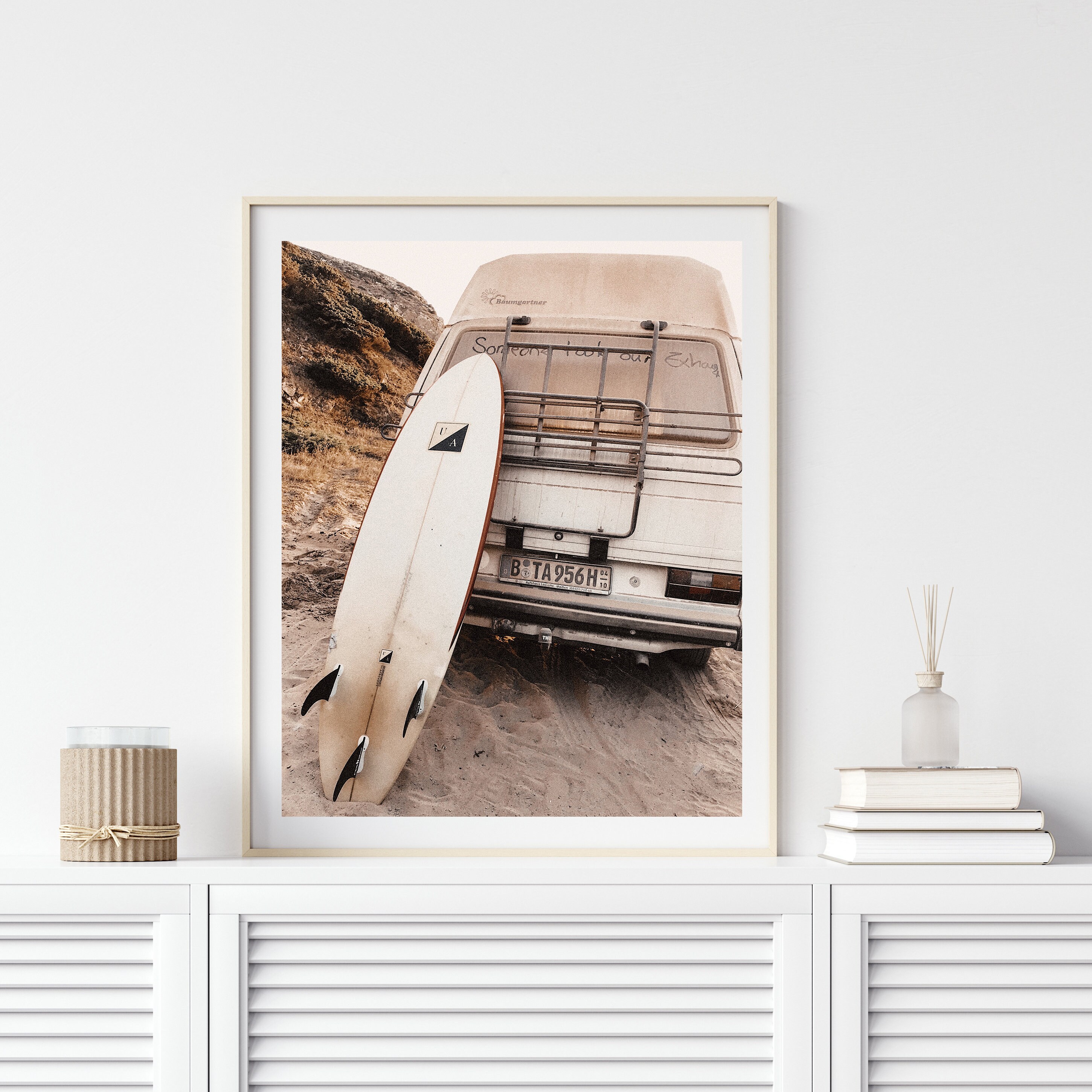 Beach Van Print Camper Van Print Van Life Poster Boho Beach | Etsy