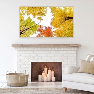 Samsung Frame TV Art | Changing Leaves Frame Tv | Farmhouse Art for ...