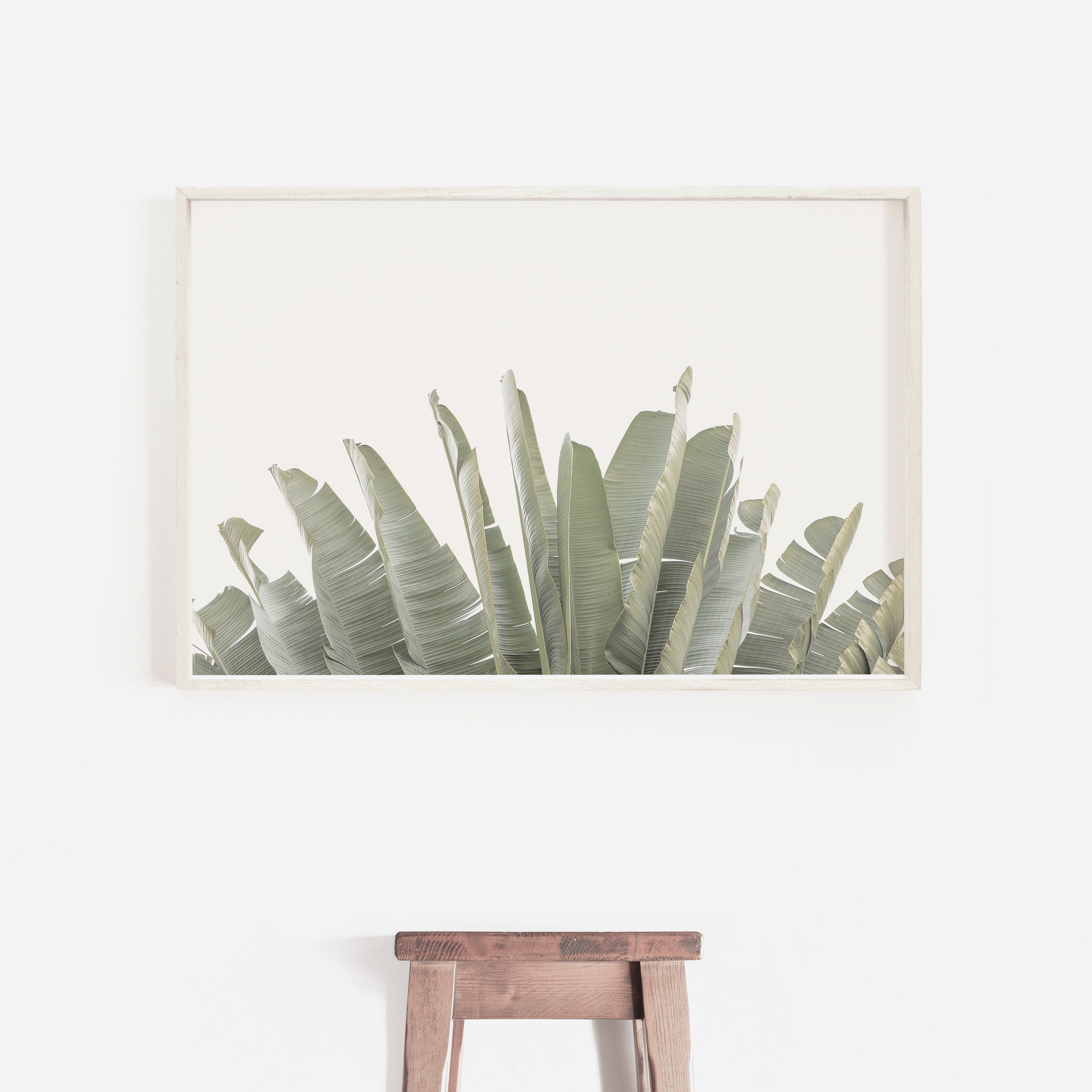 Banana Leaf Print Tropical Print Palm Leaf Print Large Wall - Etsy