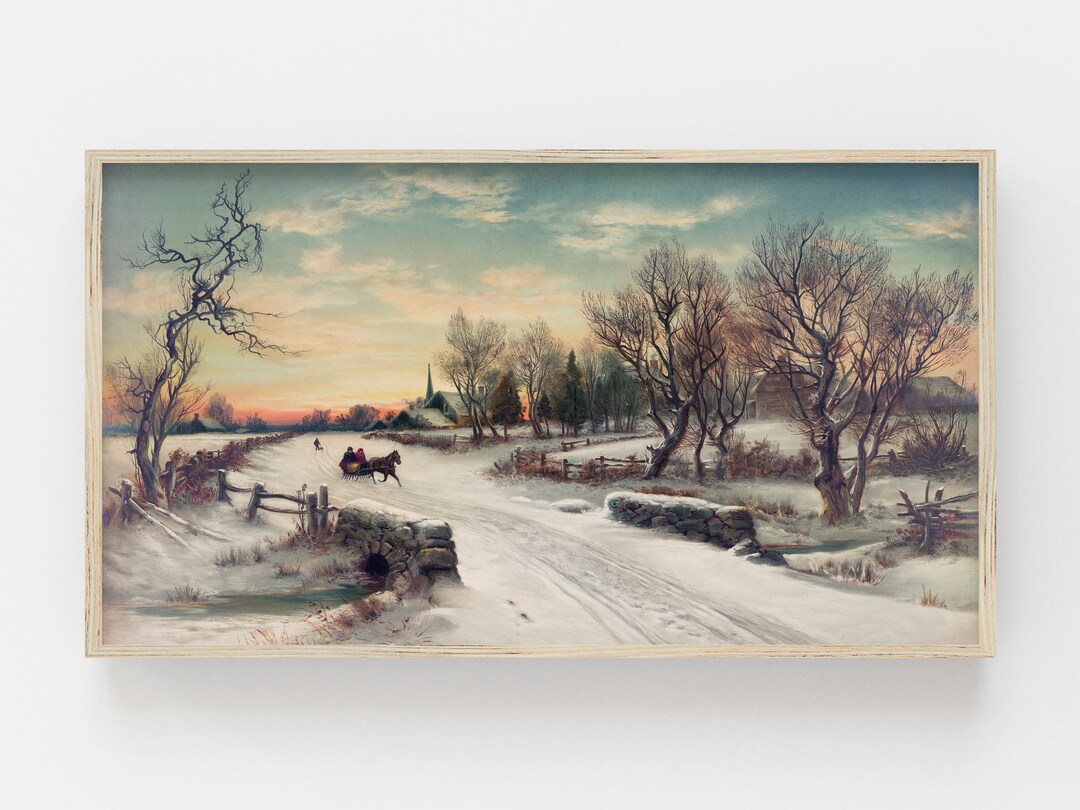 Samsung Frame TV Art Winter Wonderland Tv Christmas Art for Frame TV ...