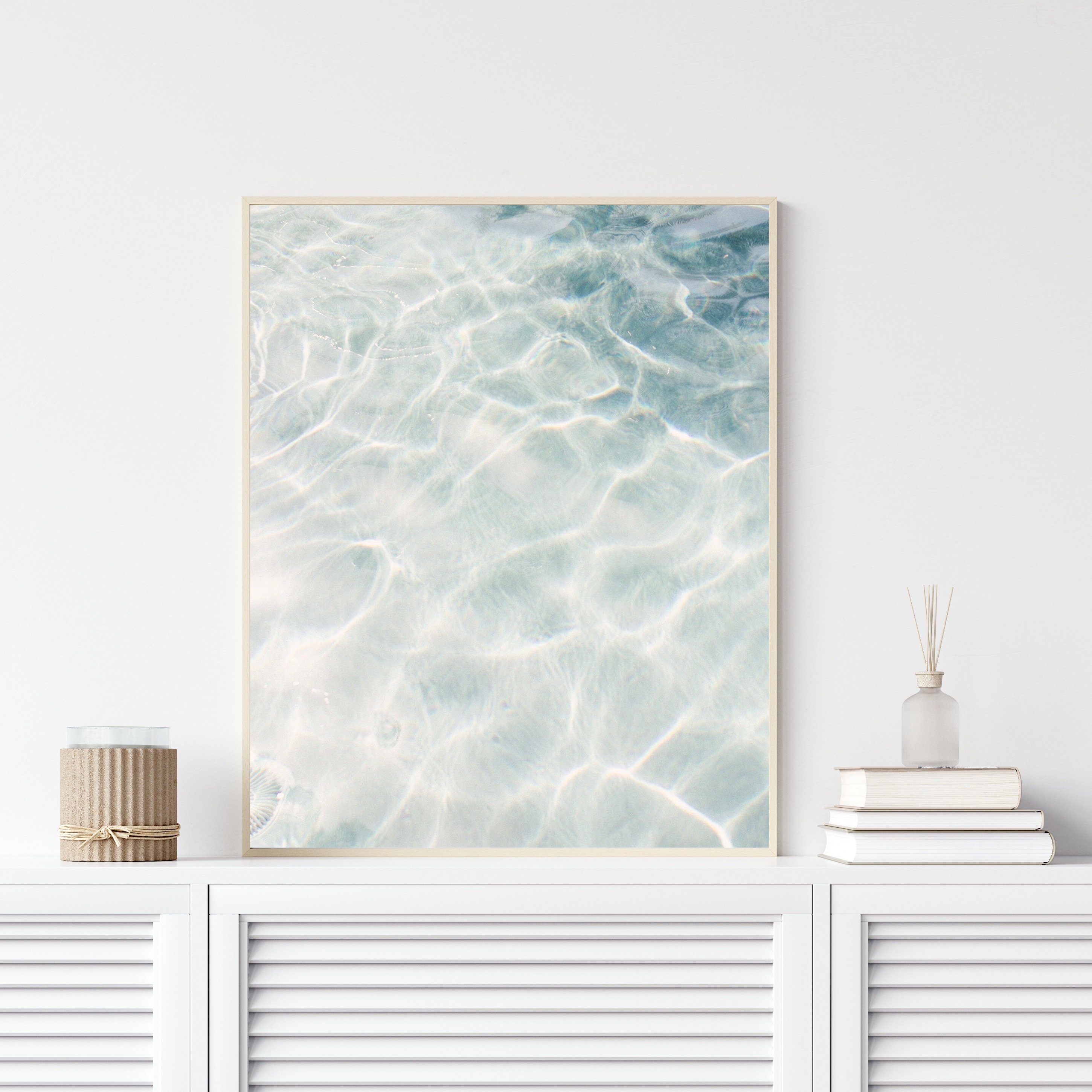 Ocean Waves Wall Art Print Abstract Water Waves Print Beach - Etsy