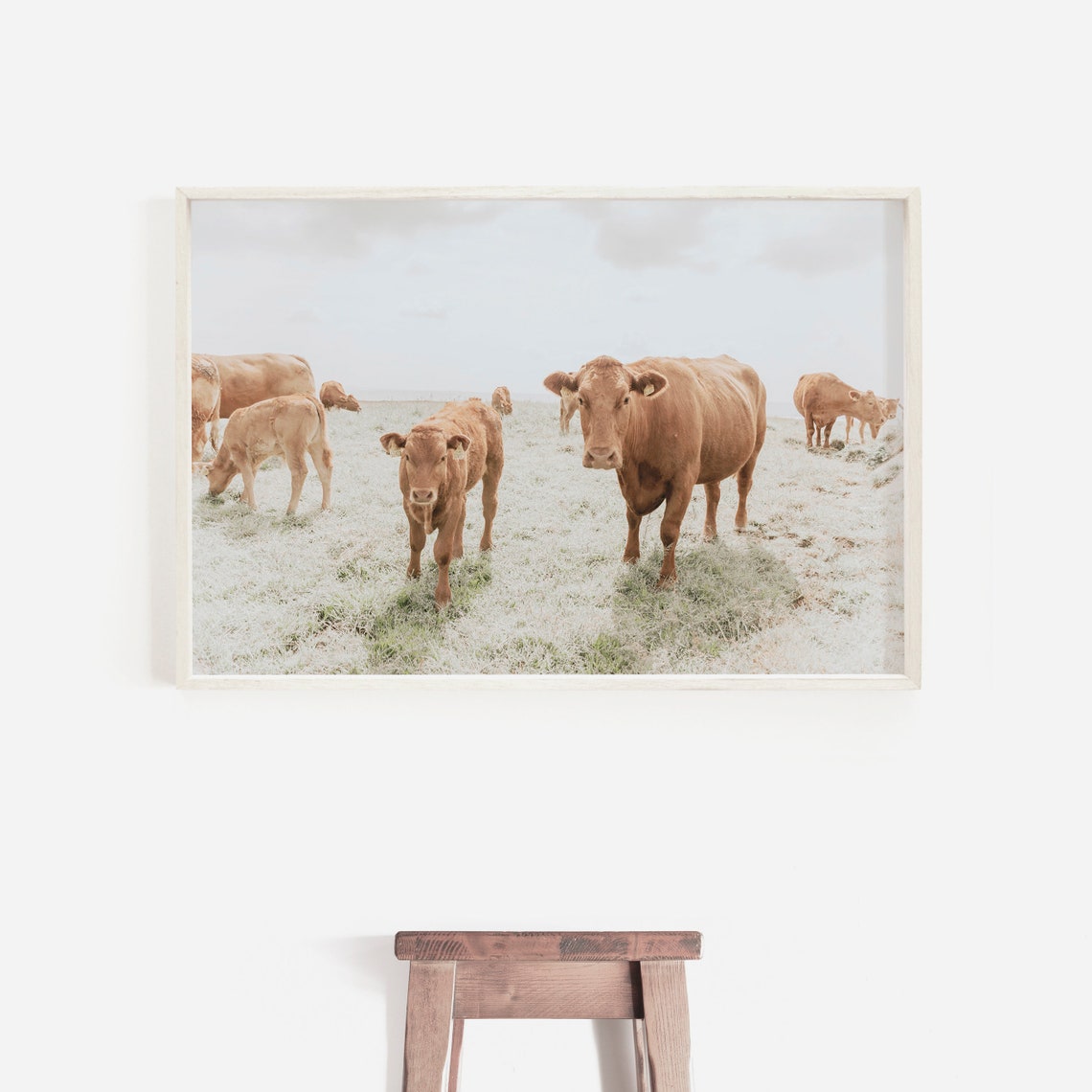 Boho Farmhouse Cow Print, Cattle Print, Bull Print, Digital Download ...