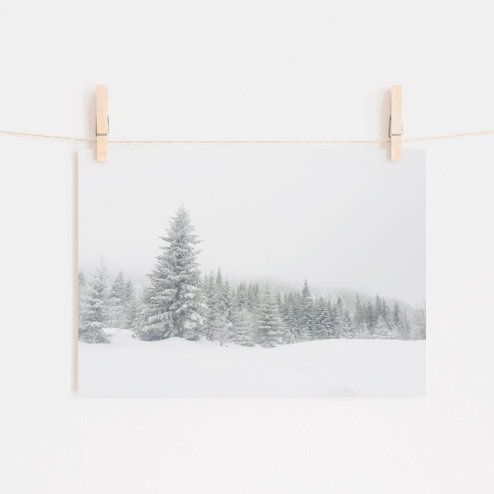 Winter Forest Print Snowy Trees Winter Wonderland Landscape - Etsy Canada