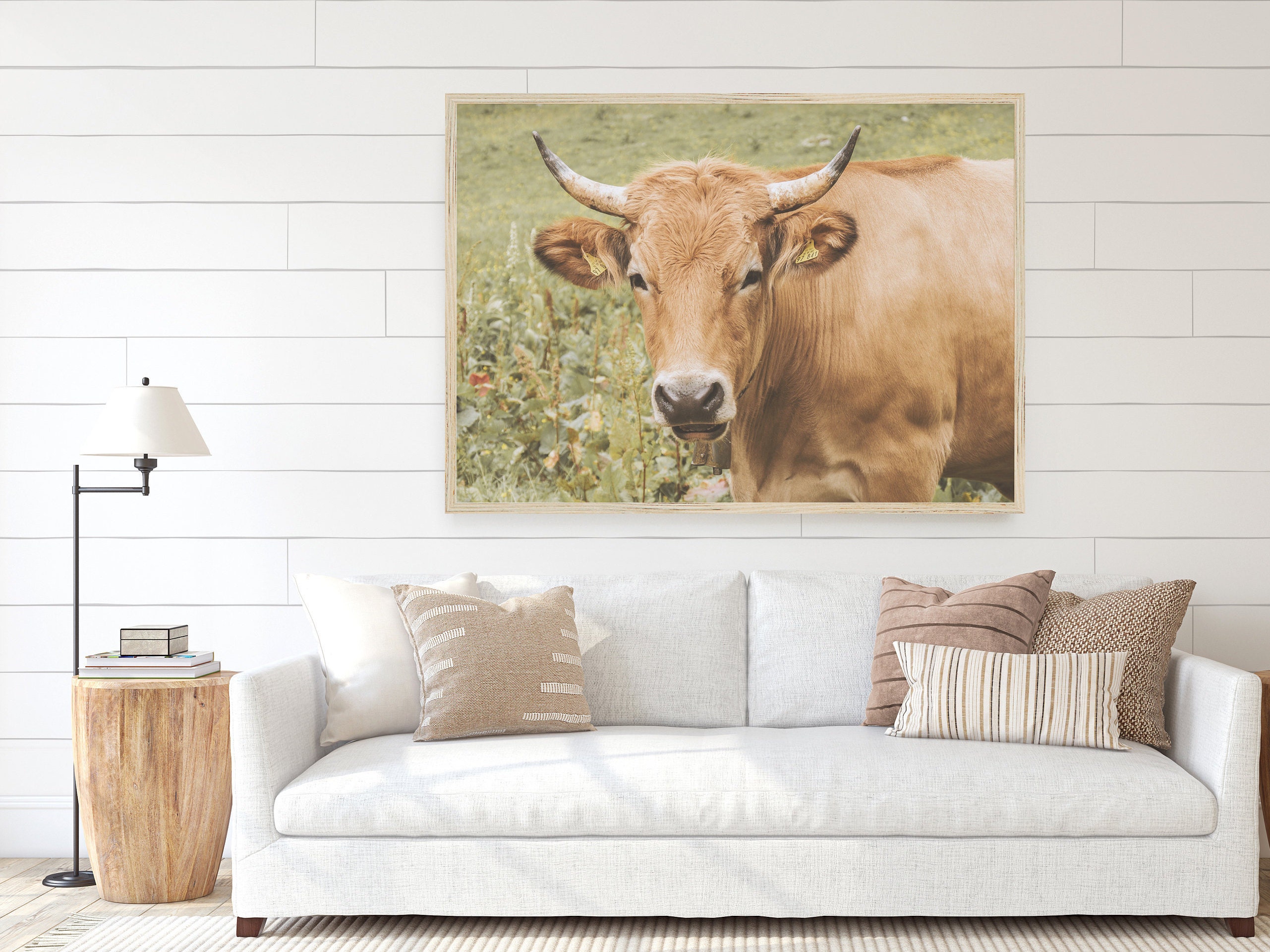 Modern Farmhouse Cow Wall Art Rustic Cow Wall Art Country | Etsy