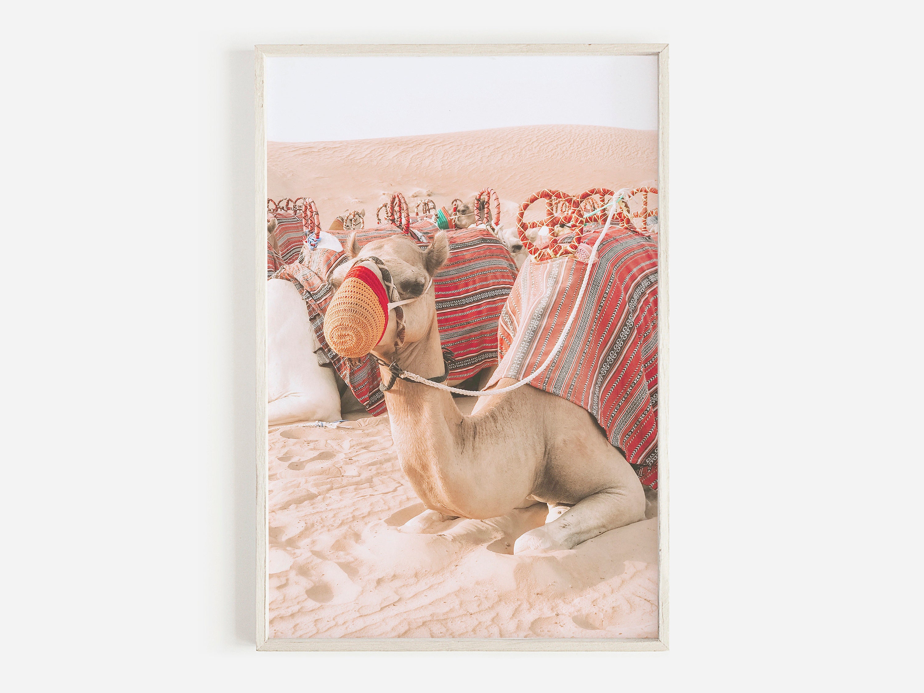 Pastel Camel Print Desert Print Camel Wall Art Middle | Etsy