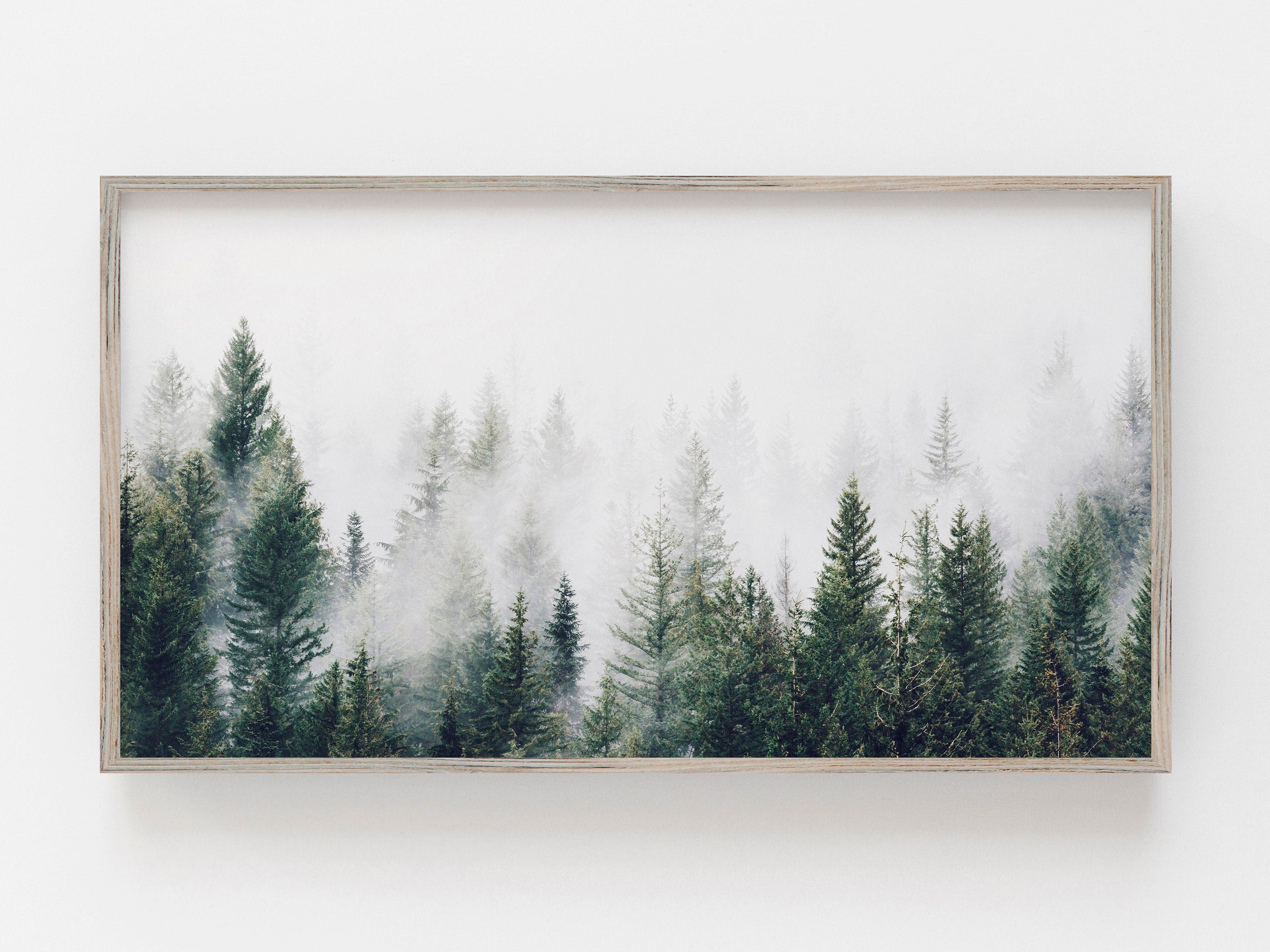 Samsung Frame TV Art | Nature Art Frame Tv | Pine Trees Art for Frame TV | Digital Art Frame Tv ...