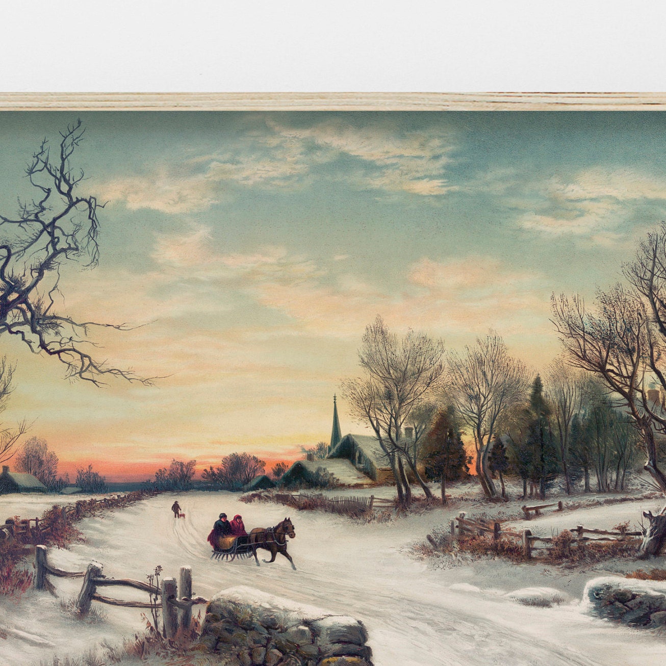 Samsung Frame TV Art Winter Wonderland Tv Christmas Art - Etsy