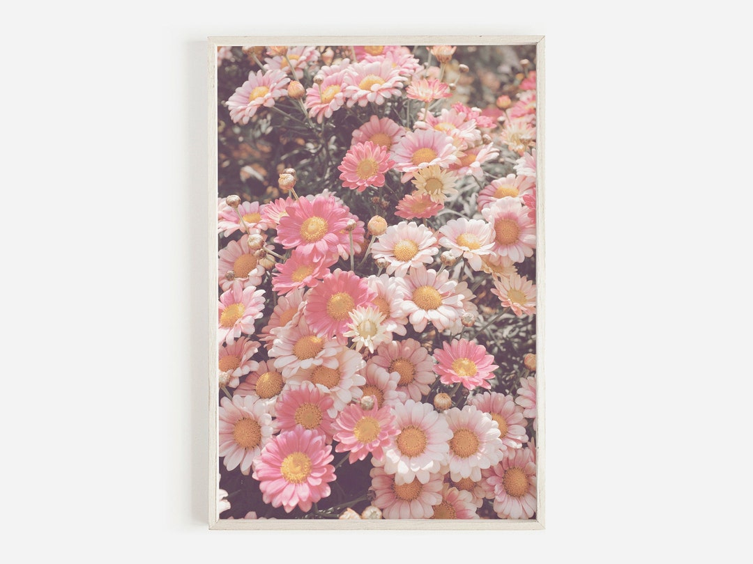 Pink Peony Print, Flower Wall Art, Floral Print, Roses Print, Digital ...