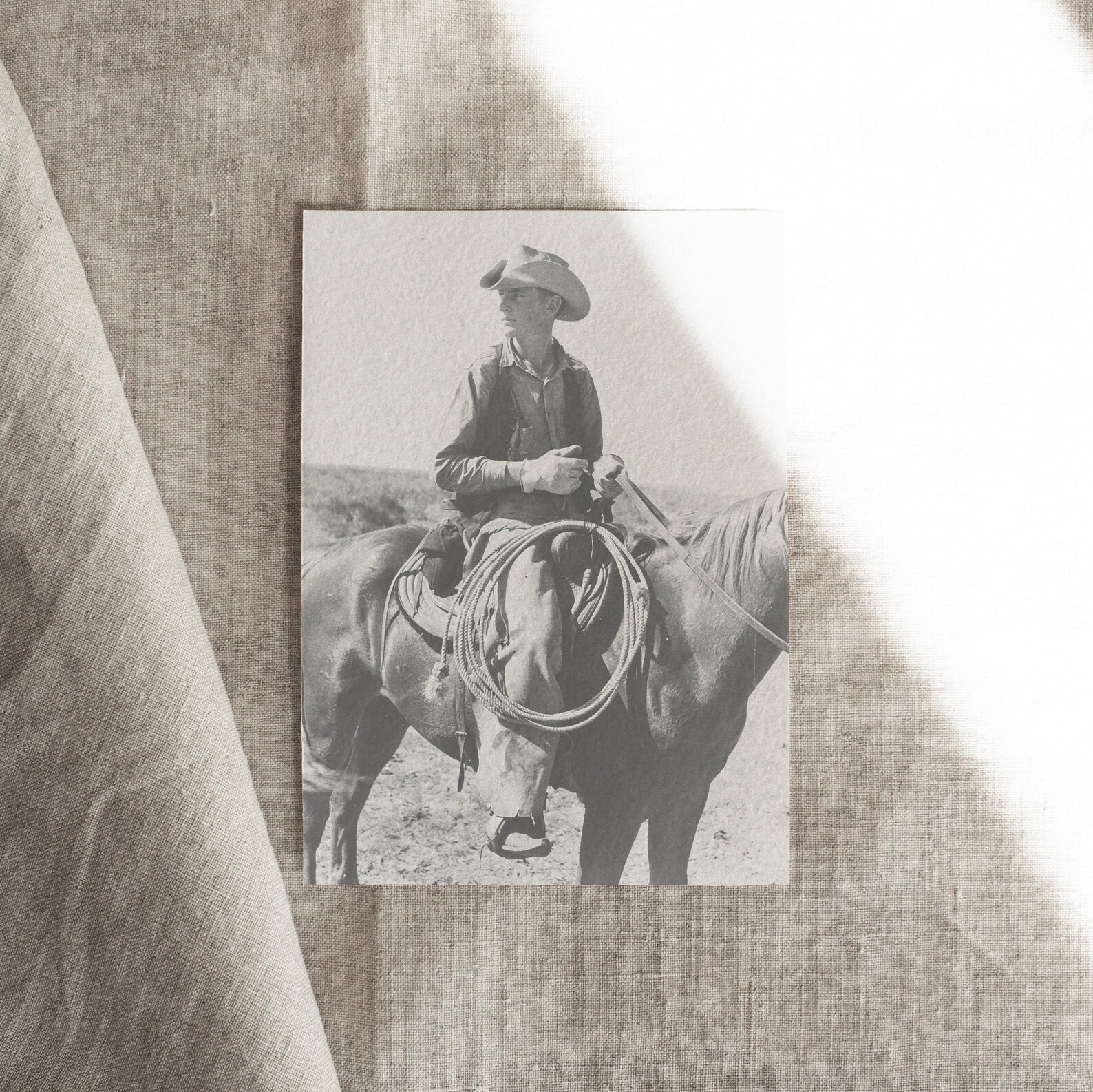 Rustic Cowboy Print Western Decor Vintage Cowboy Photo - Etsy