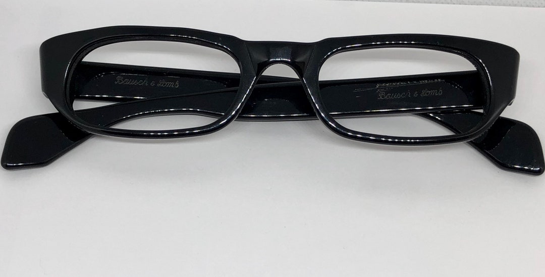 Vintage Bausch And Lomb Mens Plastic Glasses From 1960s Etsy