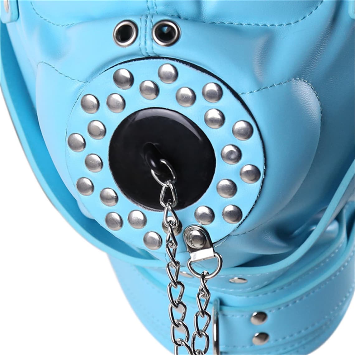 Bdsm Bondage Leather Fetish Hood Sensory Deprivation Restrict Etsy