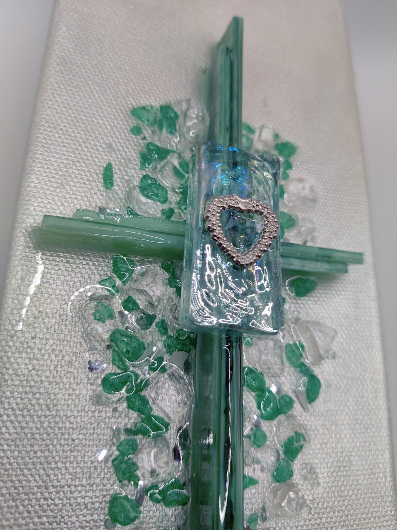 Stained Glass Cross, Cross Wall Décor, Resin Cross, Christian Gift ...