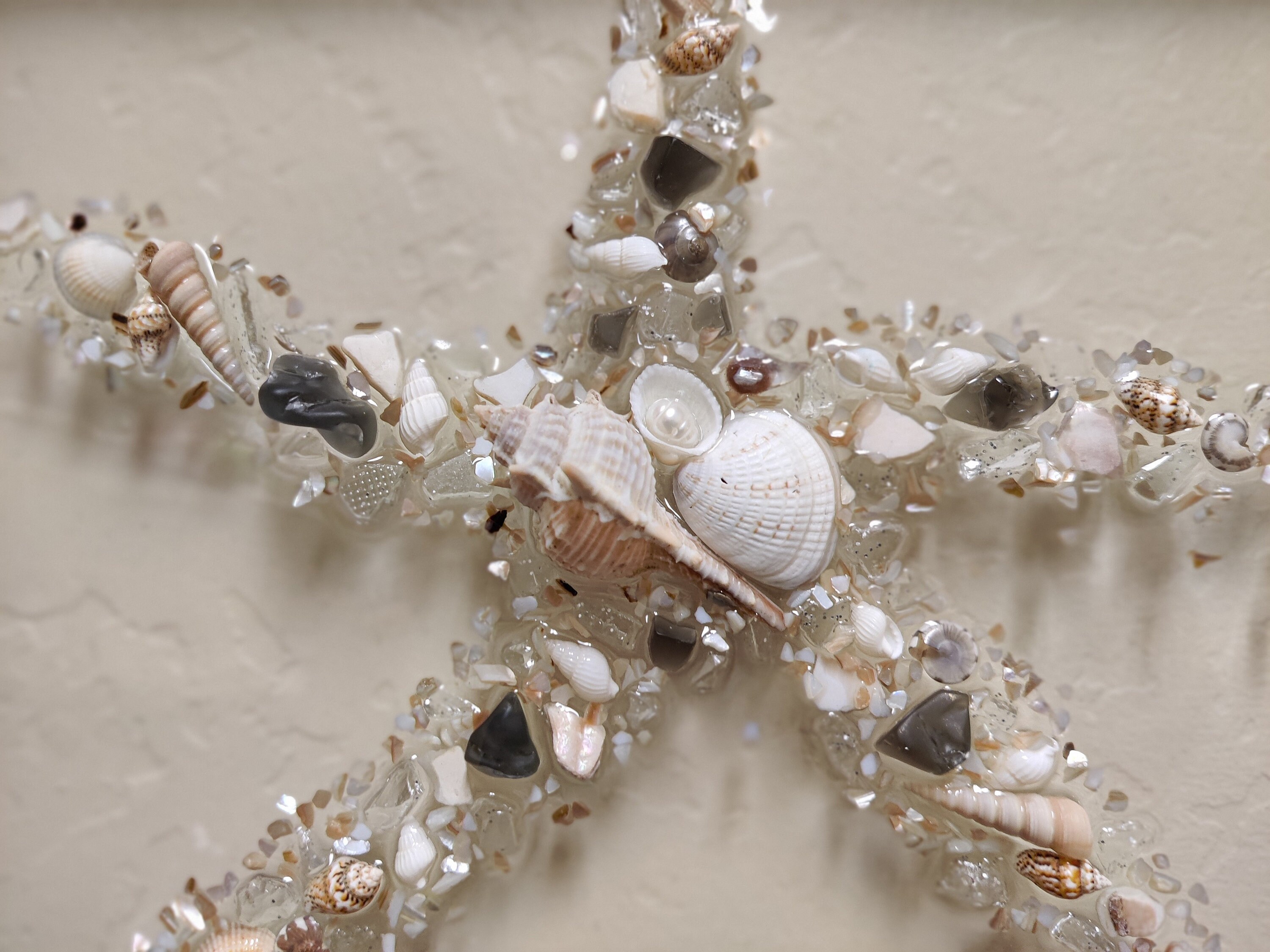 Starfish in Resin for Beach Décor, Seashell Art, Coastal Décor, Ocean ...
