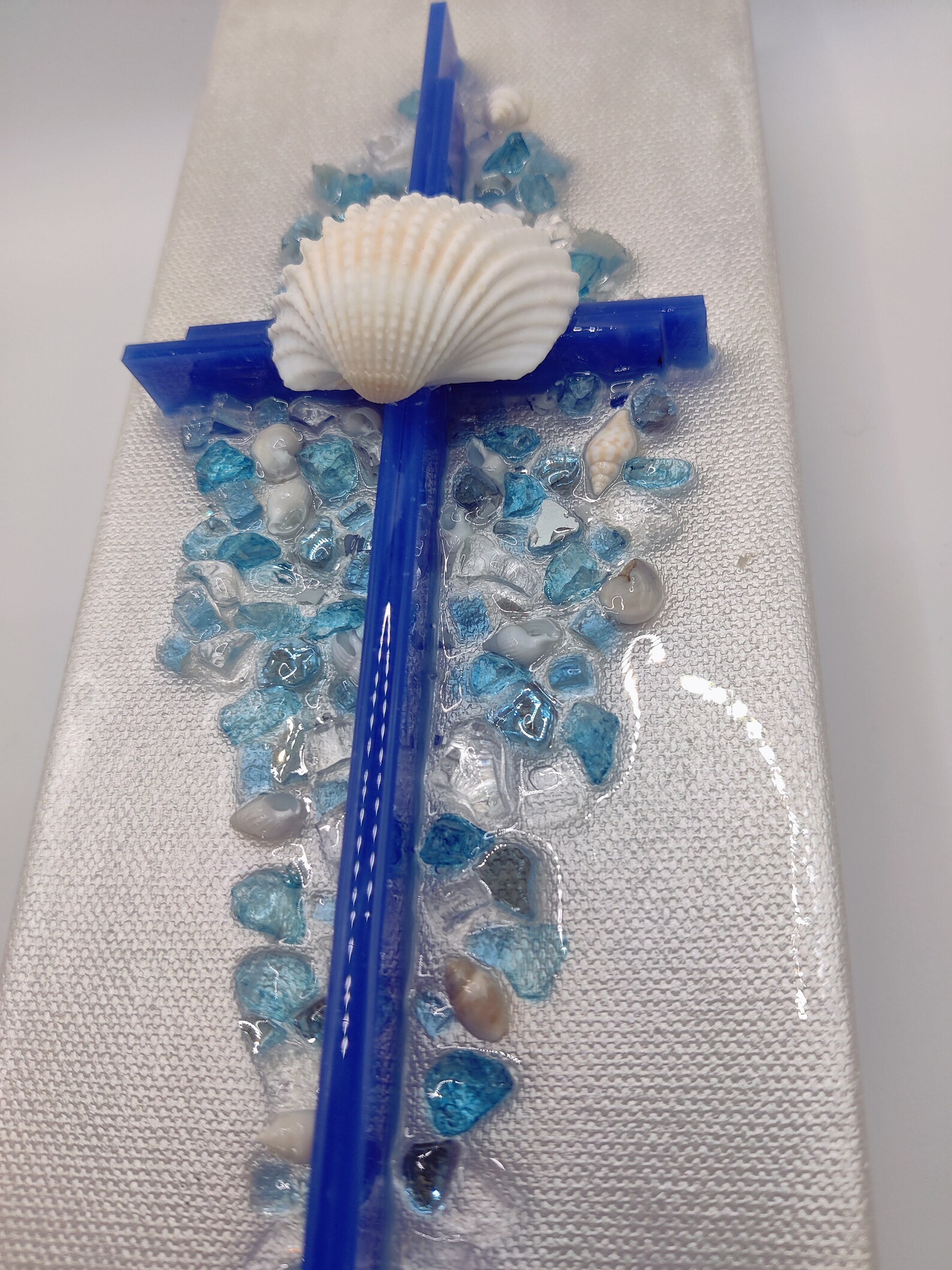 Stained Glass Cross, Cross Wall Décor, Resin Cross, Christian Gift ...