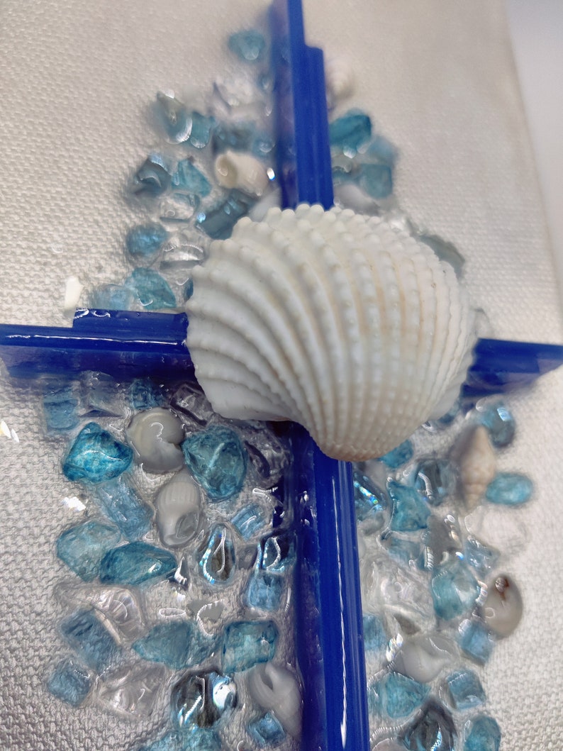 Stained Glass Cross, Cross Wall Décor, Resin Cross, Christian Gift ...