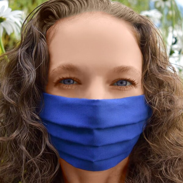 Royal Blue Mask - Etsy