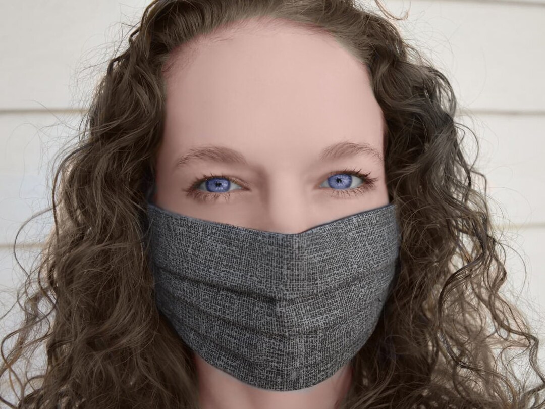 Black & Gray Crosshatch Quarantine Mask Face Mask Fashion - Etsy