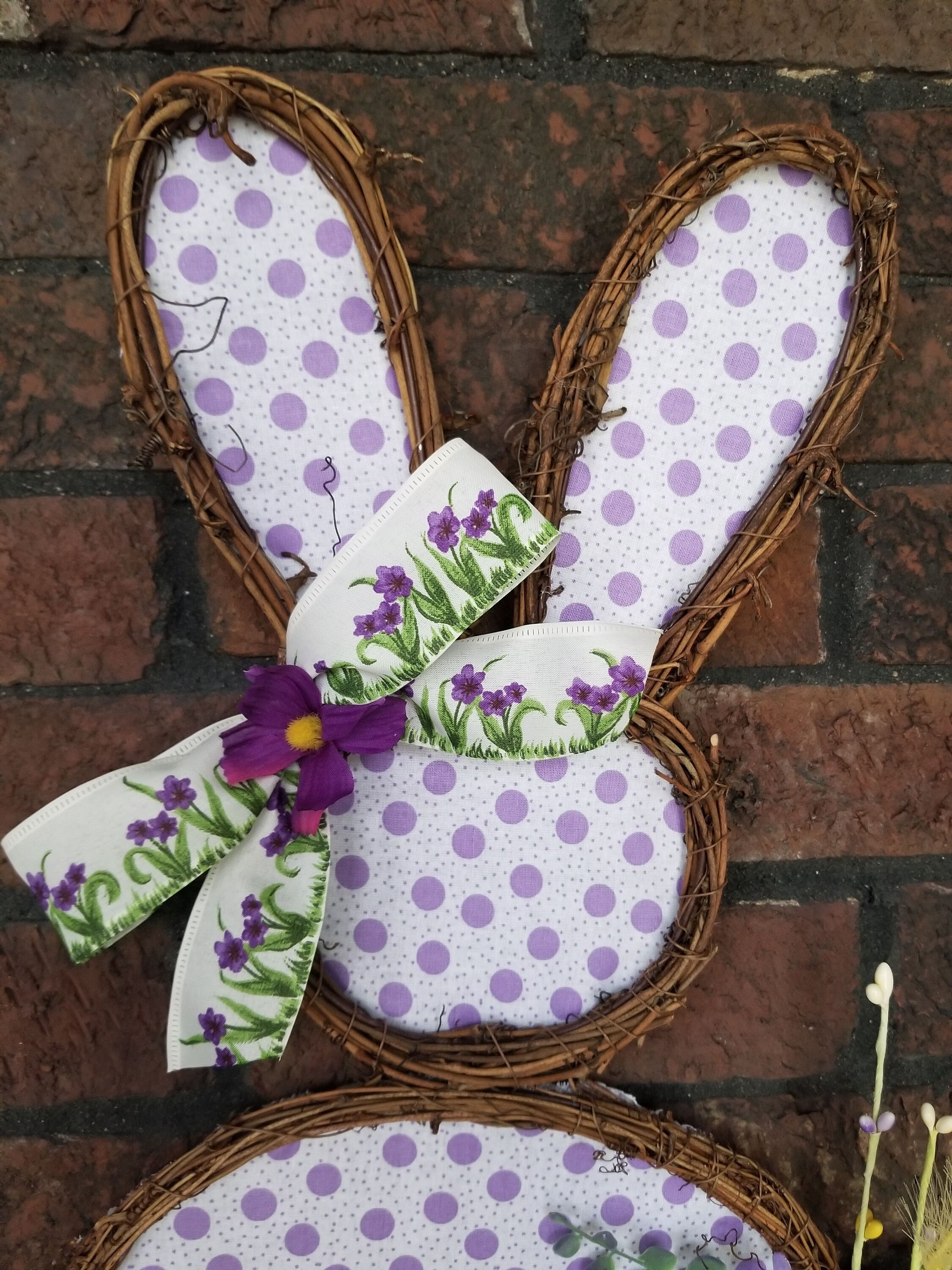 Easter Bunny Wreath, Easter Wreath, Easter Decor, Bunny Wreath, Easter ...