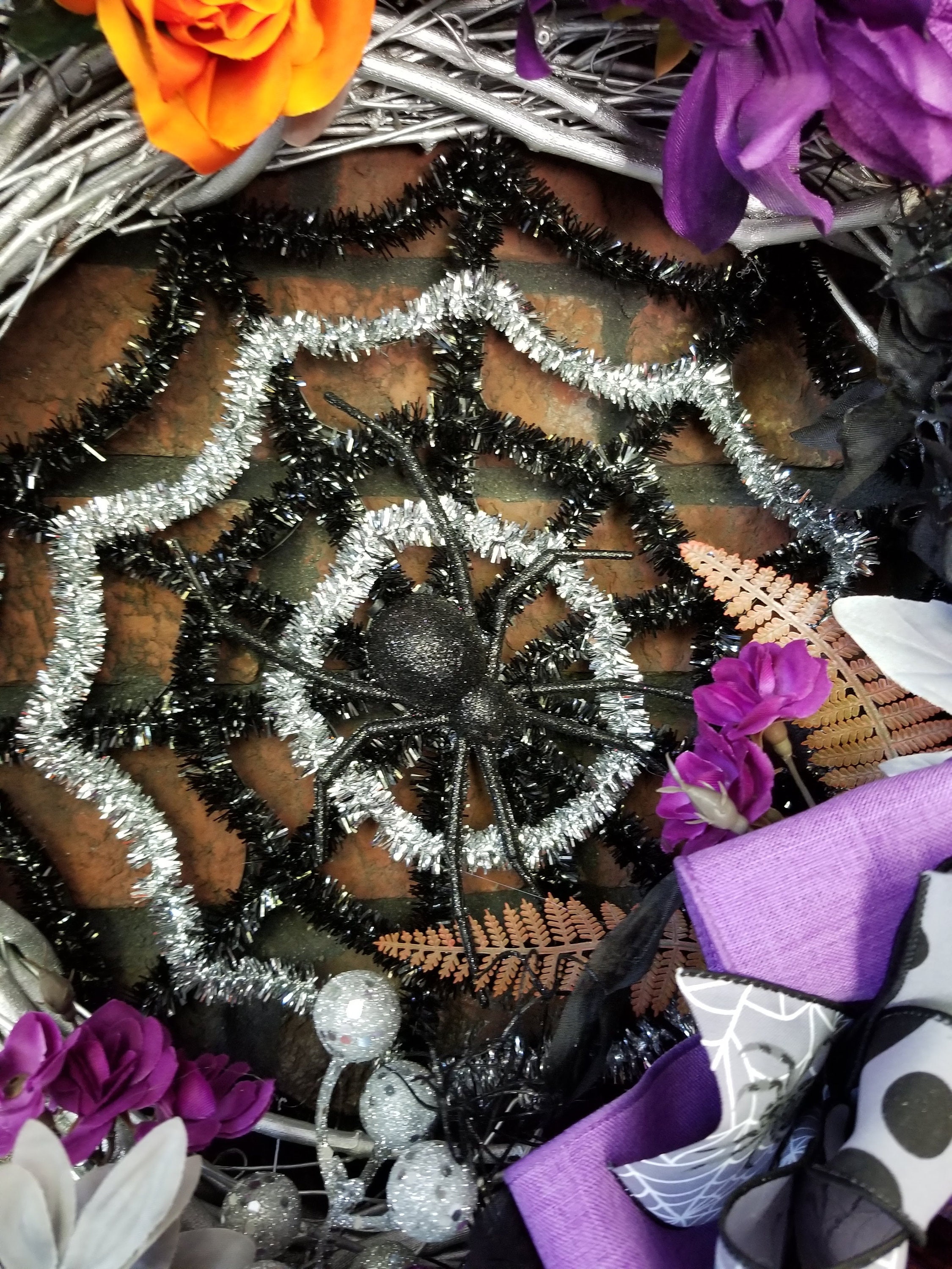 Spider Wreath, Spider Wreath for Front Door, Spider Door Wreath, Spider ...
