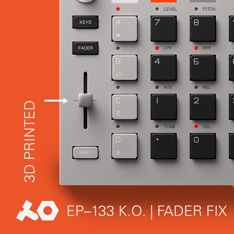 Teenage Engineering EP-133 Ko II - Fader Knob Replacement 3D Printed STL File - Etsy
