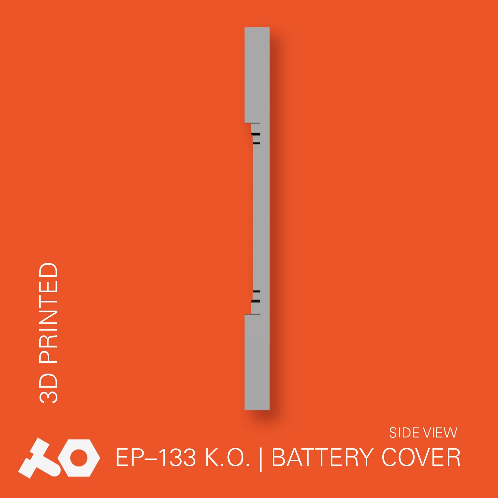 Customizable 3d-printable Battery Cover for Teenage Engineering EP133 K ...