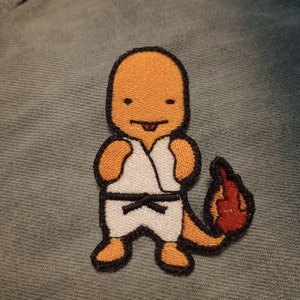 Charmander Jiu Jitsu Pokemon Patch - Etsy