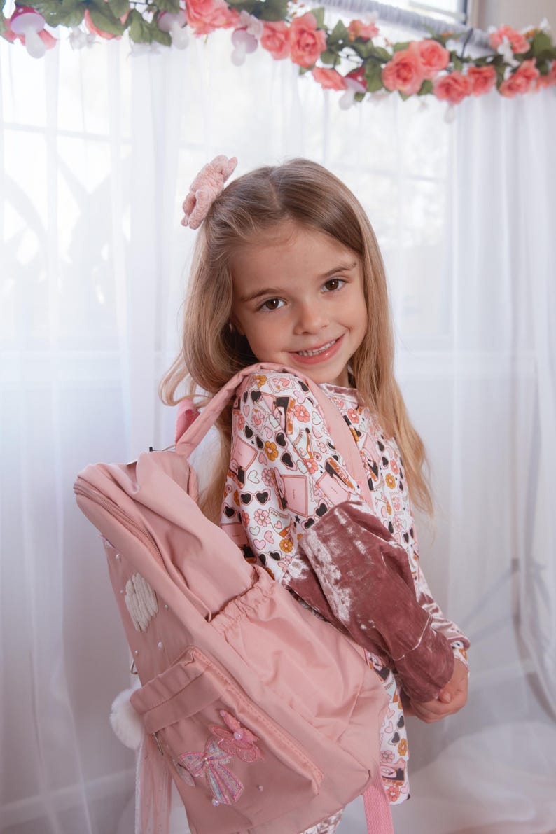 Custom Pink Backpack, Back to School, Pink, Standard Size, Backpack ...