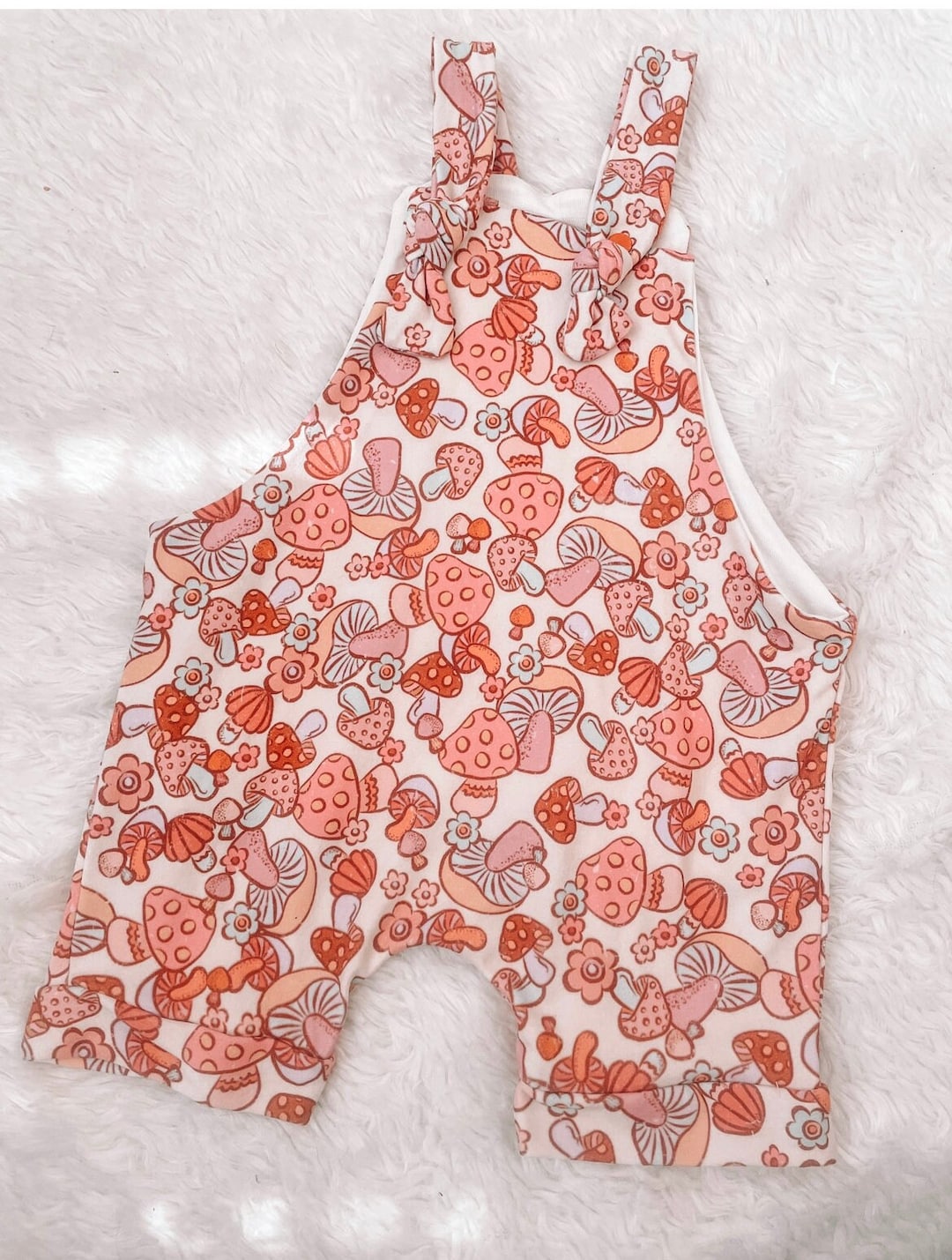 Mushroom Shorts Overalls, Mushroom, Cottage Core, Overalls, Gender ...